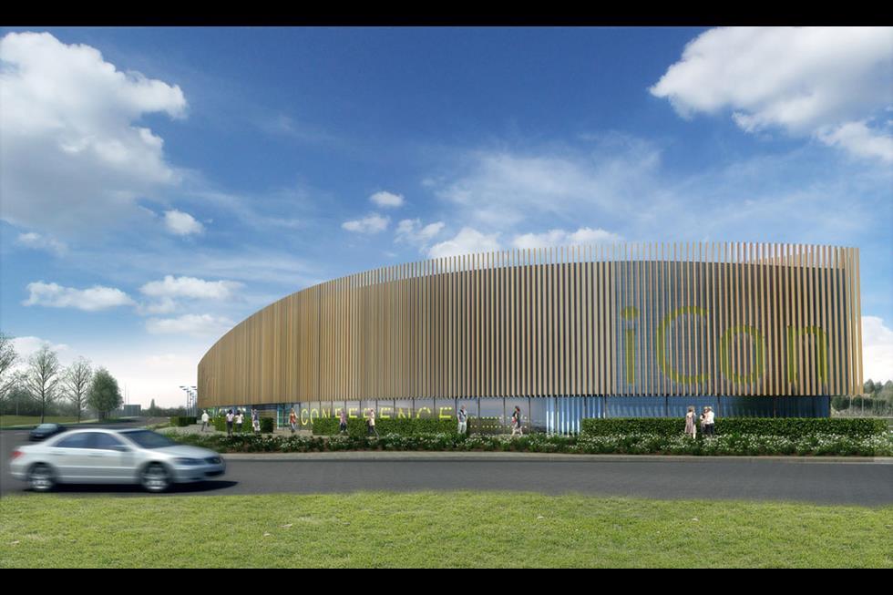 Timber frame tops out at Daventry's iCon | News | Building